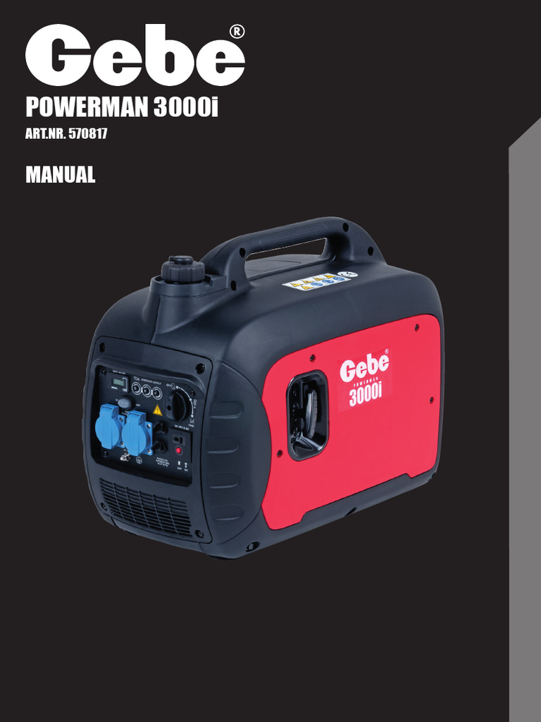 Gebe 3000i Manual | PDF