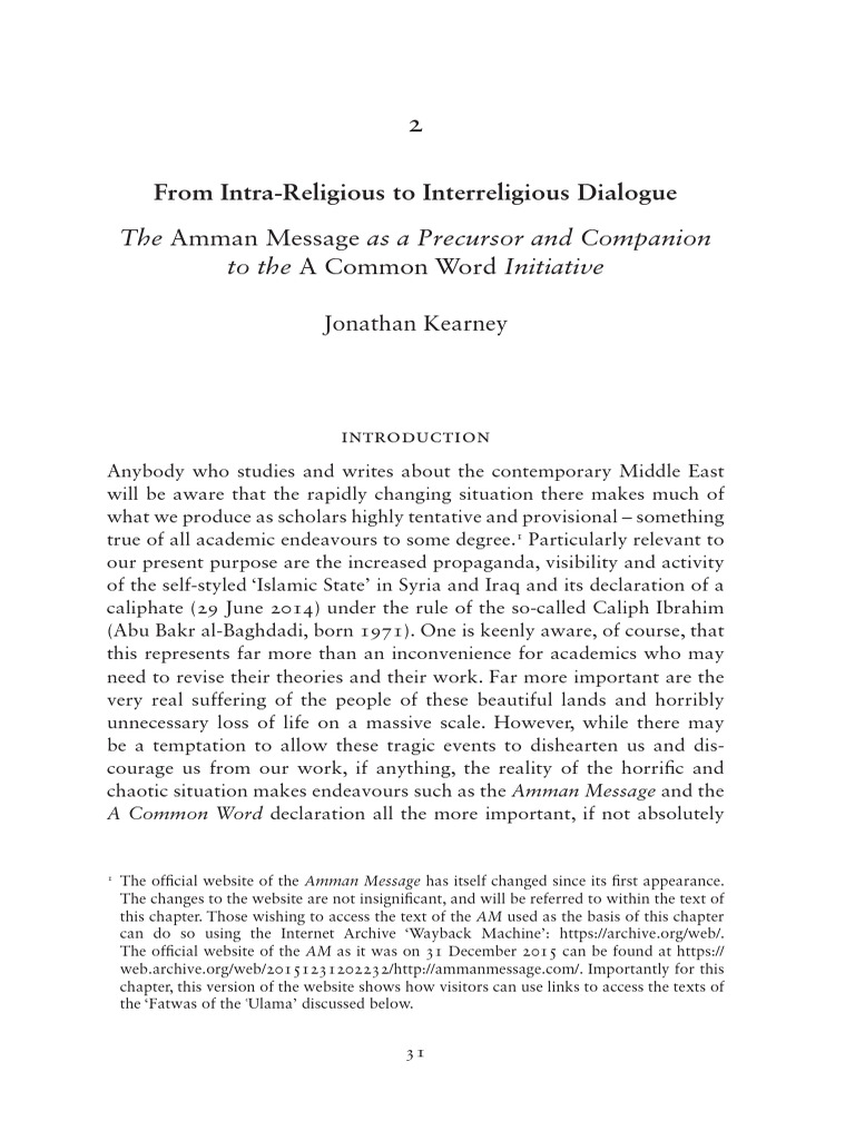 The Future of Interfaith Dialogue Muslim-Christian Encounters Through a ...