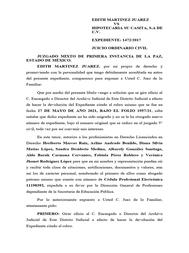 Devolución de Expediente | PDF | Justicia | Crimen y violencia