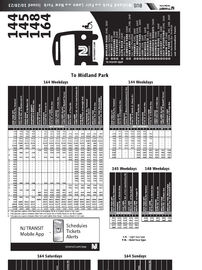 NJ Transit Bus 144 | PDF