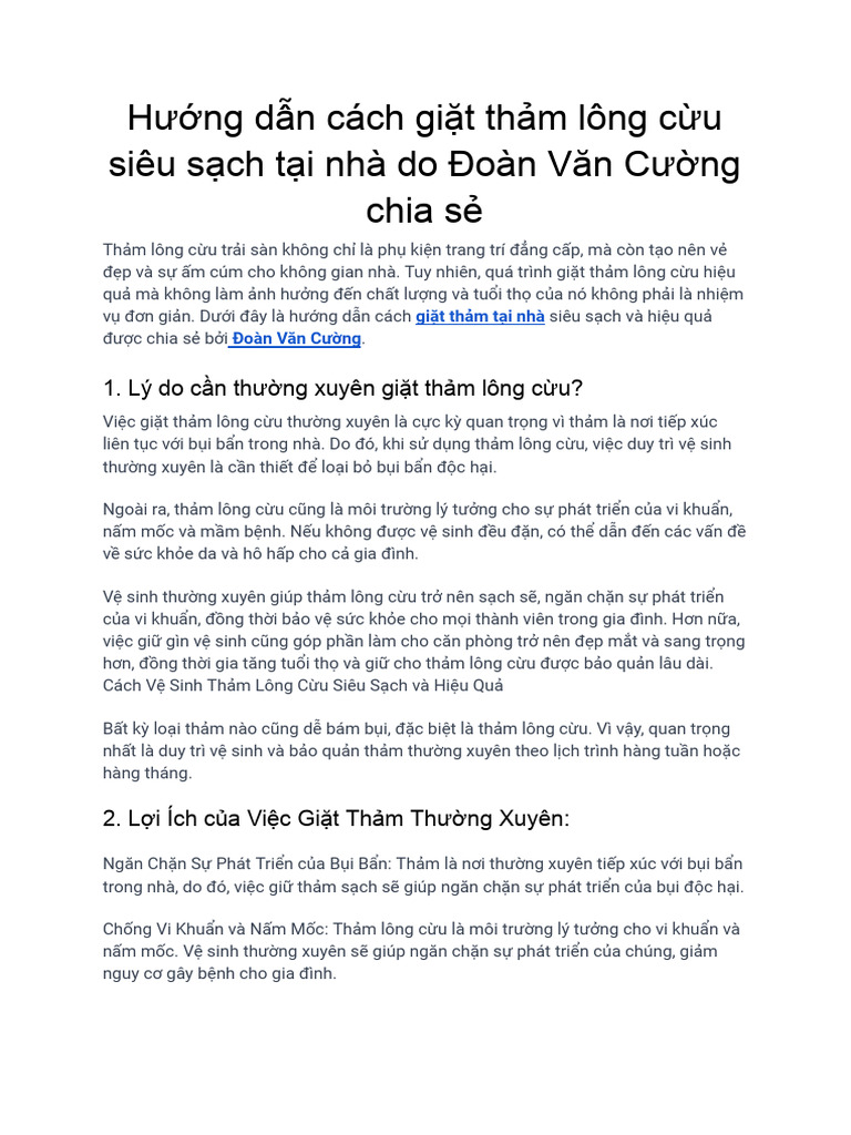 Cach Giat Tham Tai Nha Doan Van Cuong 2 | PDF