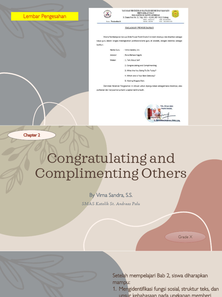 Congratulating and Complimenting | PDF