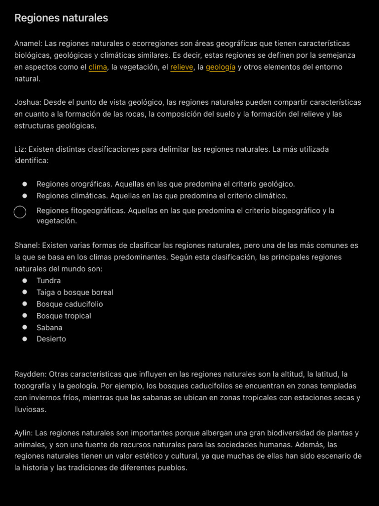 Regiones Naturales | PDF | Clima | Los bosques