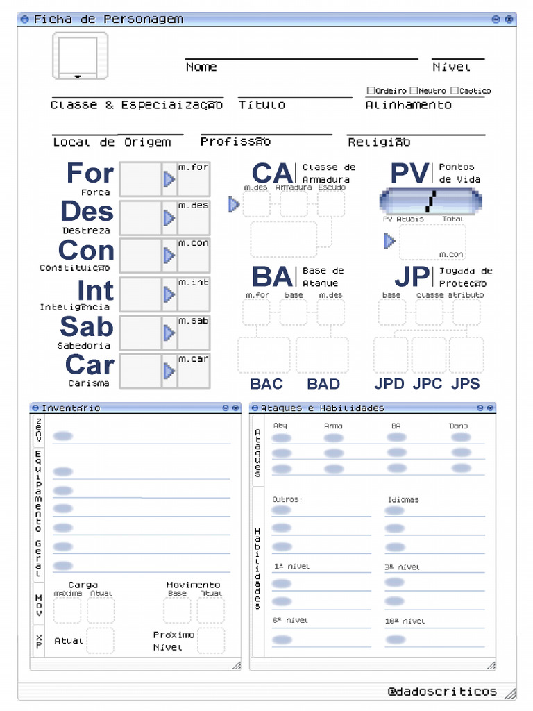 Ficha Ragnarok OD2 | PDF