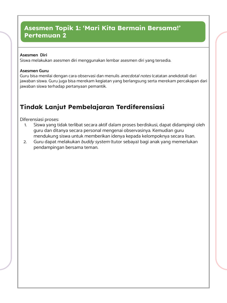 Topik 1 - Pertemuan 2 - Mari Kita Bermain Bersama - Asesmen - Amelia ...