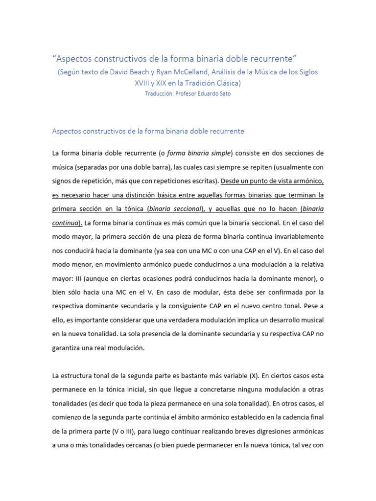 Forma Binaria Doble Recurrente | PDF