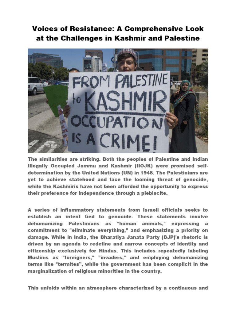 Voices of Resistance - A Comprehensive Look at The Challenges in ...