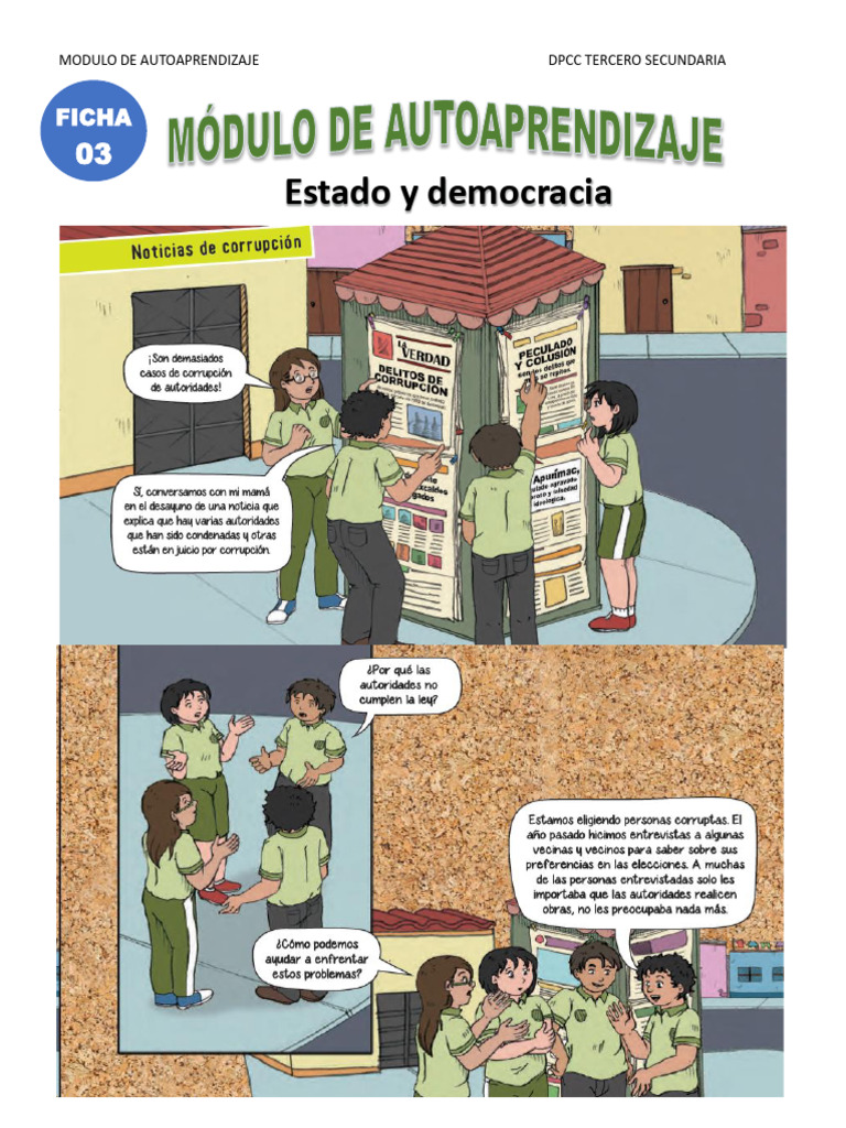 Modulo DPCC Ficha 3 | PDF | Democracia | Ideologías políticas