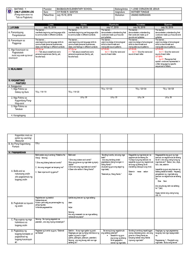 Week 7 QTR 1 MTB 1 | PDF
