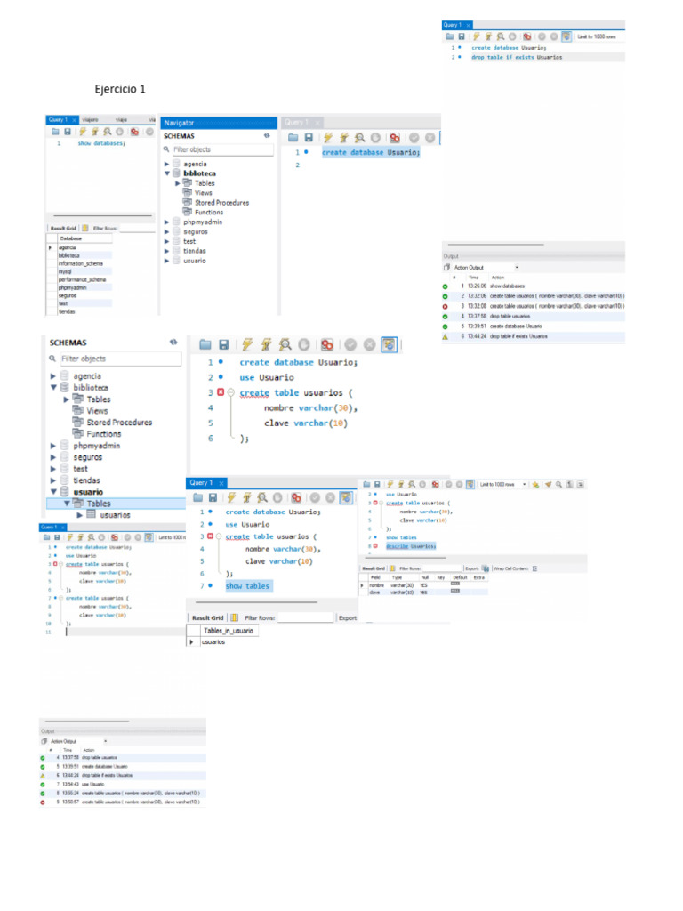 Capturas SQL A Través de MySQL Workbench | PDF