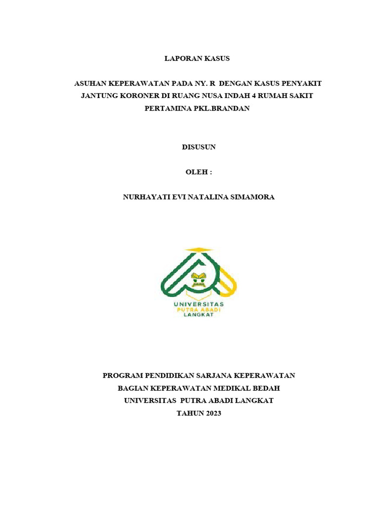 Laporan Askep Kak Evi | PDF | Pengembangan Diri | Kesehatan Holistik