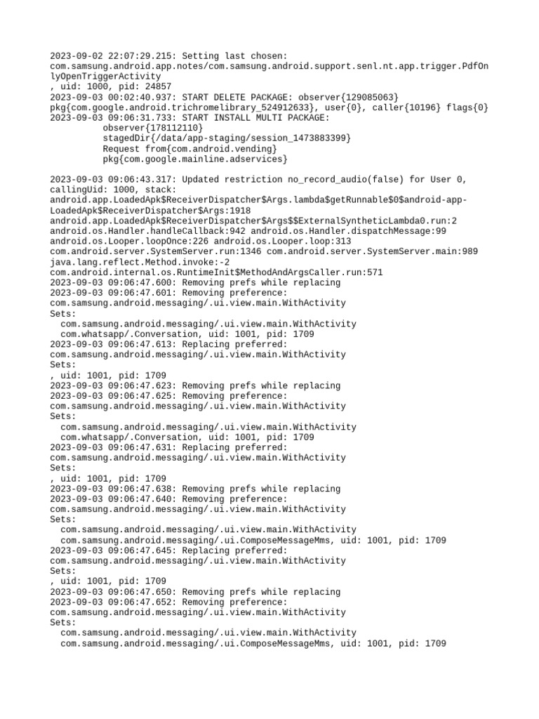 PM Debug Info | Download Free PDF | Android (Operating System) | Consumer Electronics