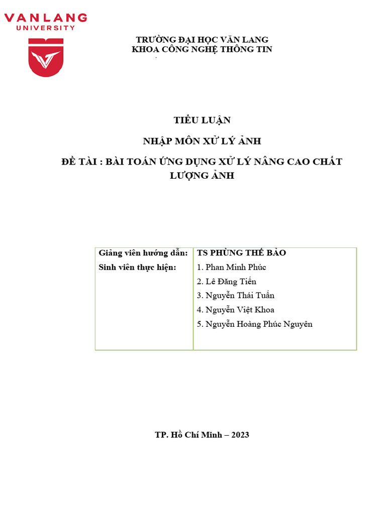 Nhóm-11 Báo Cáo Nhập Môn Xla | PDF