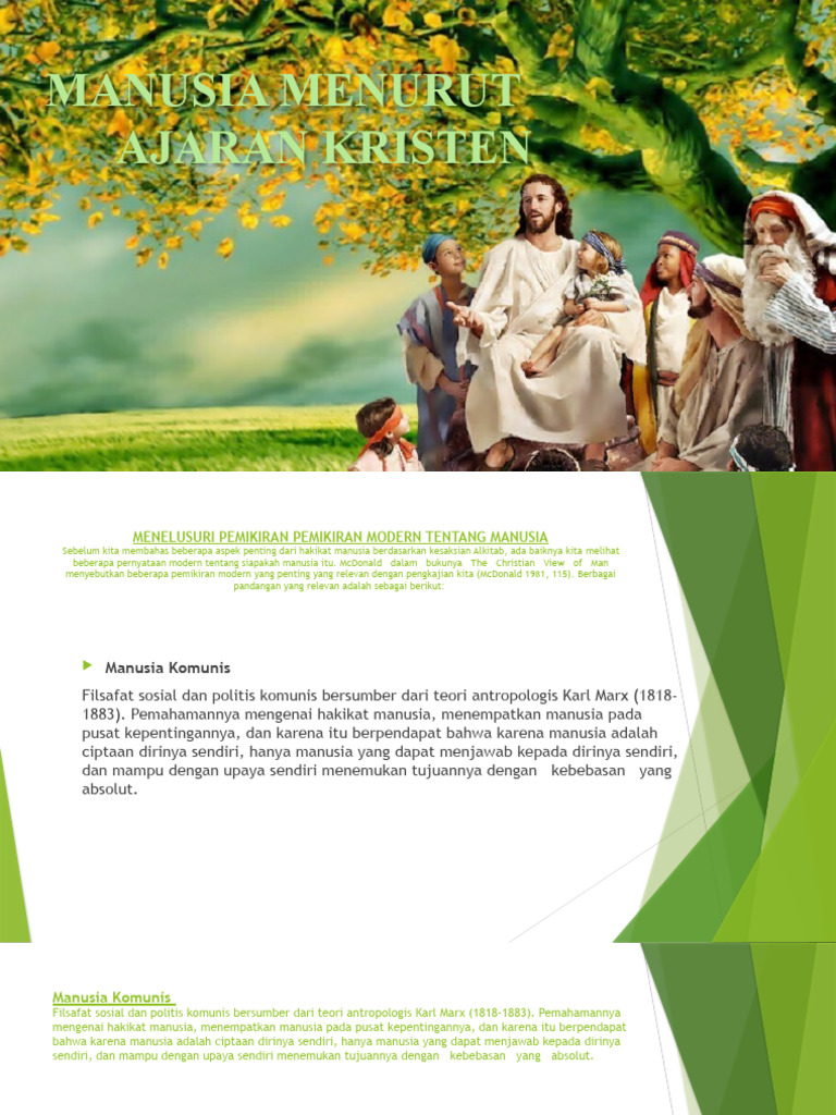 Manusia Menurut Ajaran Kristen | PDF | Ilmu Sosial | Agama & Spiritualitas