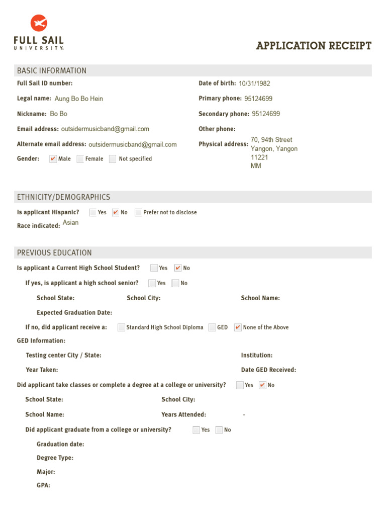 Application 2 | PDF | General Educational Development | Trademark