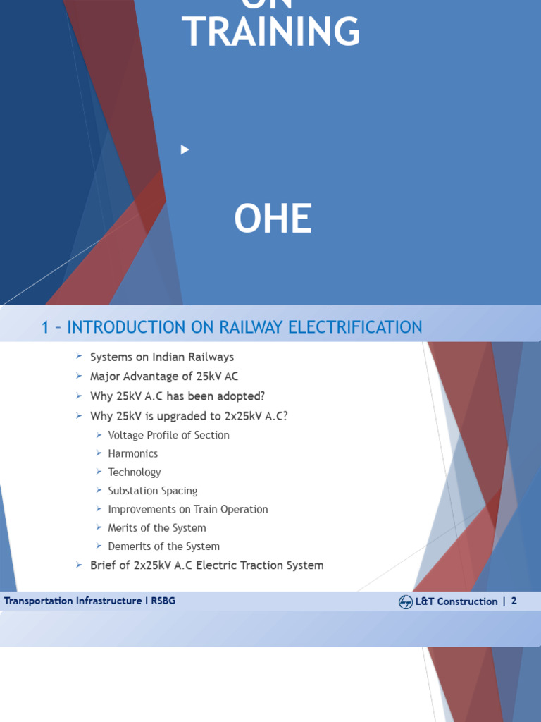 Training On Ohe - CP 105 2 | PDF | Electricity | Electrical Engineering