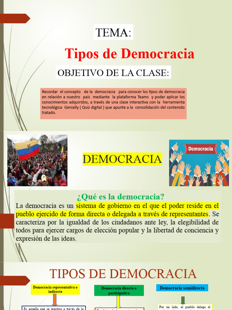 Tipos de Democracia Ok | PDF