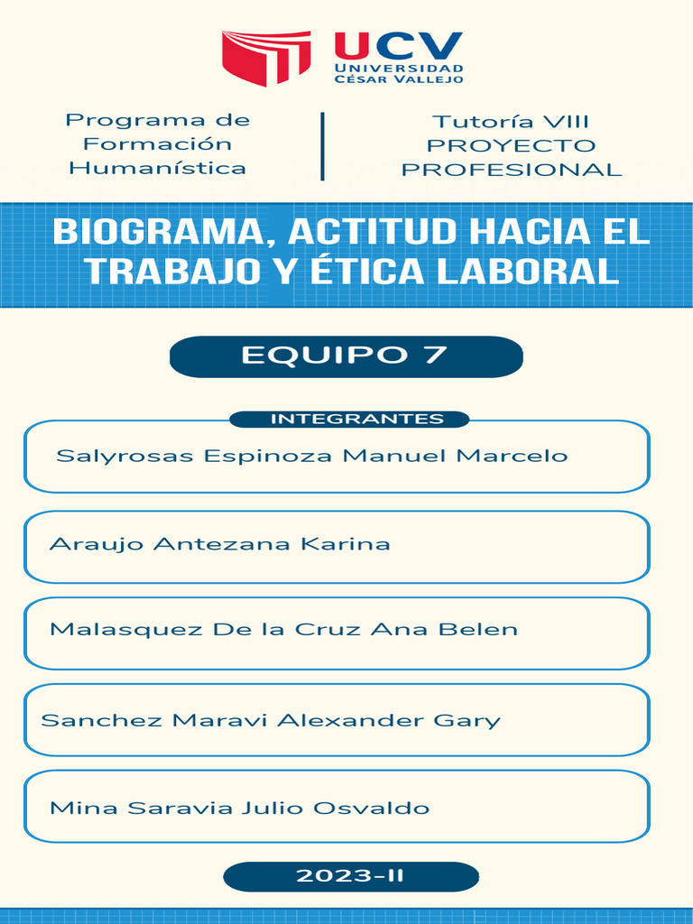 Biograma, Actitud Hacia El Trabajo y Etica Profesional | Descargar ...