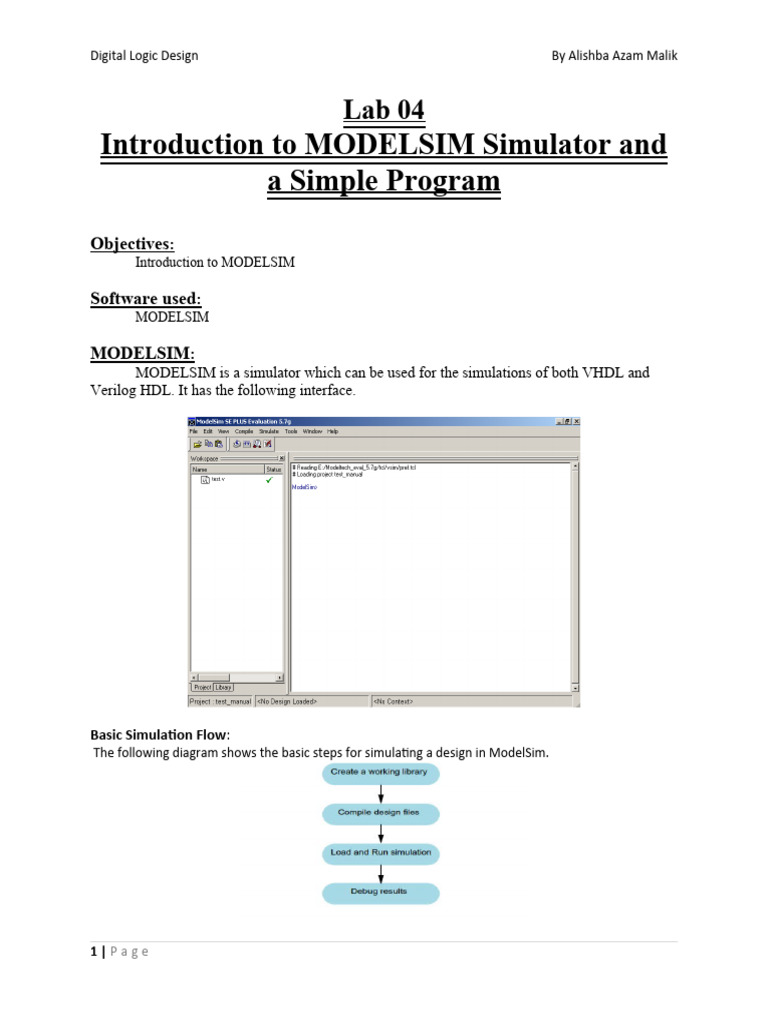 Lab 04 Pdf Hardware Description Language Vhdl 7679