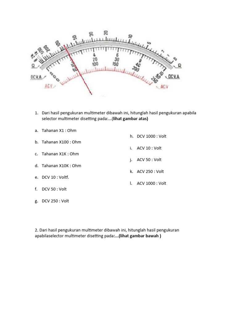 Soal Avometer | PDF
