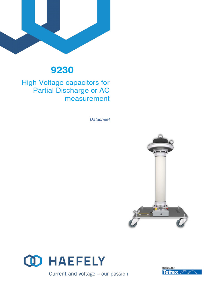 9230 - High Voltage Capacitors For Partial Discharge or AC Measurement ...