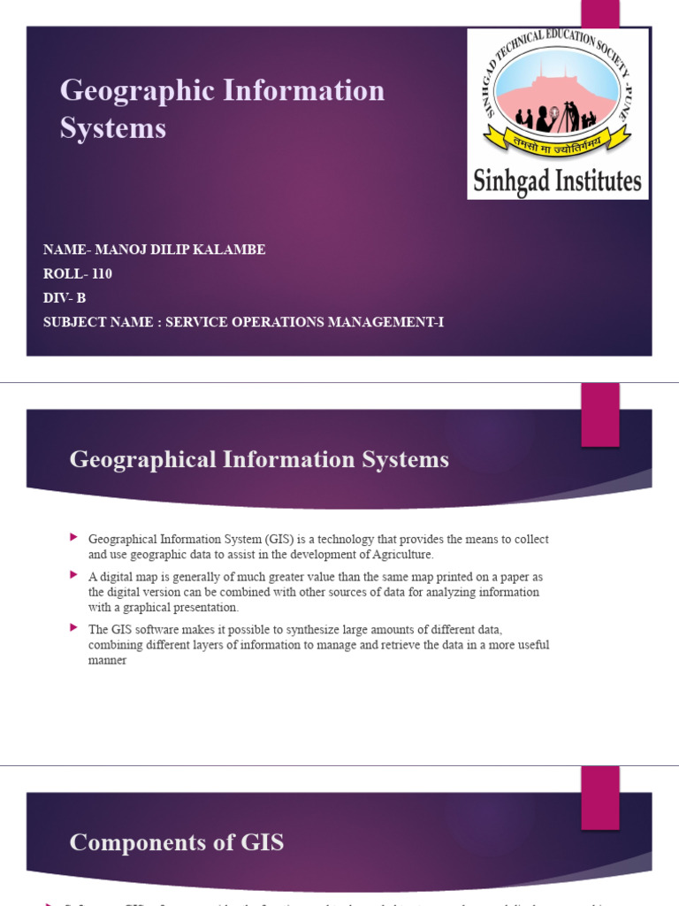 Geographic Information Systems Specialization Manoj | PDF | Geographic ...