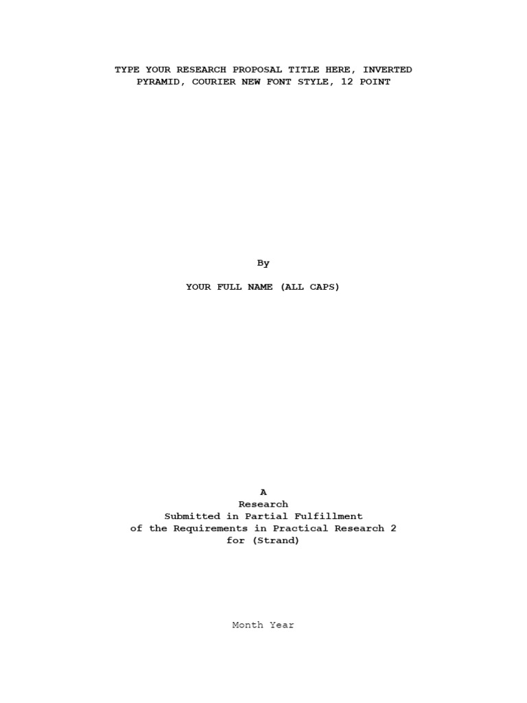 Research Proposal Template 2021 | PDF | Paragraph | Methodology