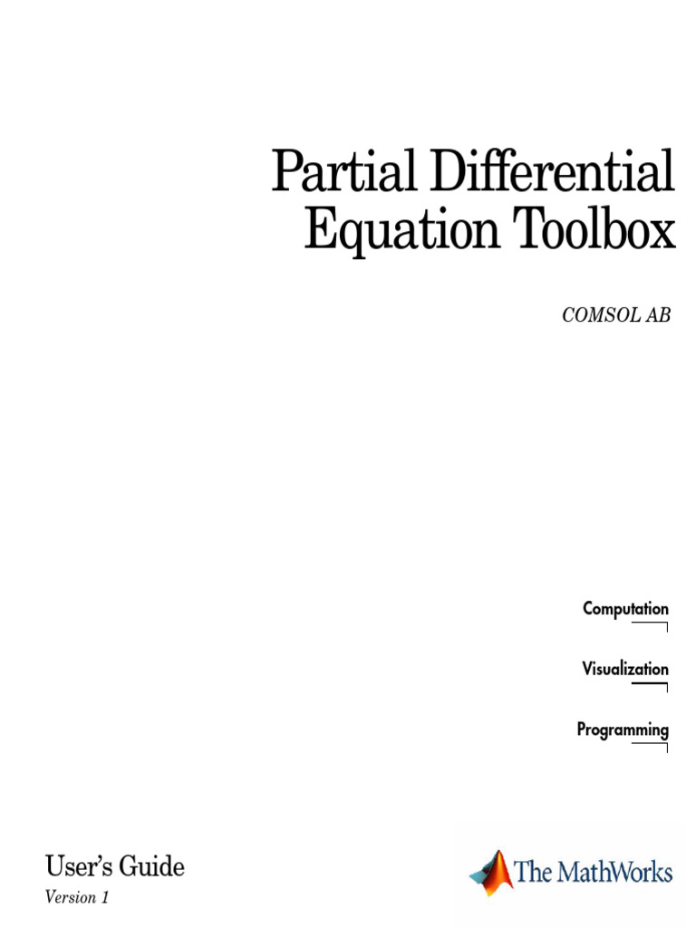 Partial Differential Equation Toolbox: User's Guide | PDF | Partial Differential Equation ...