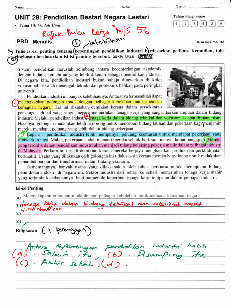 Buku Kerja Muka Surat 56 | PDF
