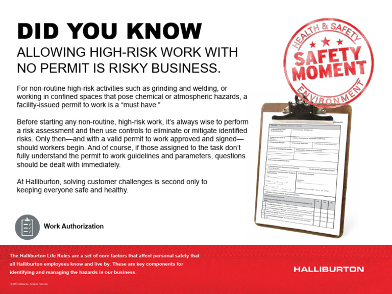 High-Risk Work Permit Guidelines | PDF