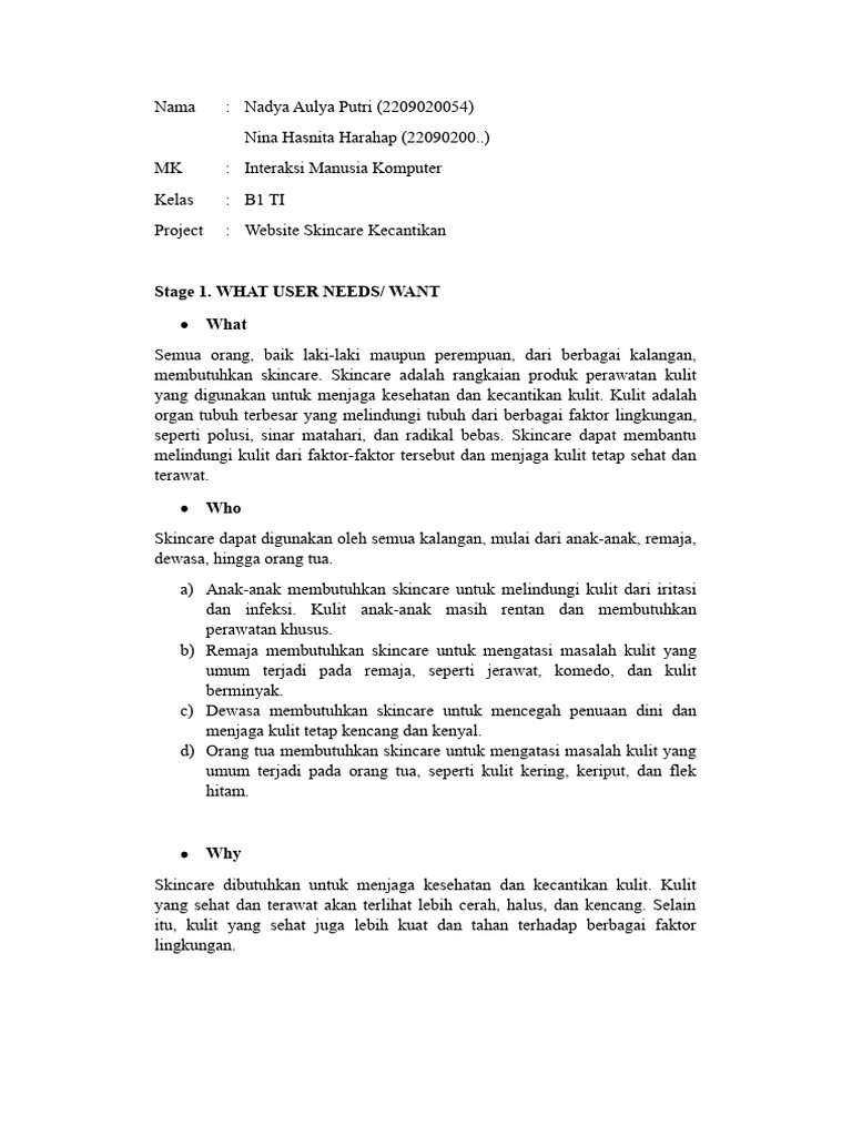 Project Arunika Kel 2 | PDF | Kesehatan Holistik