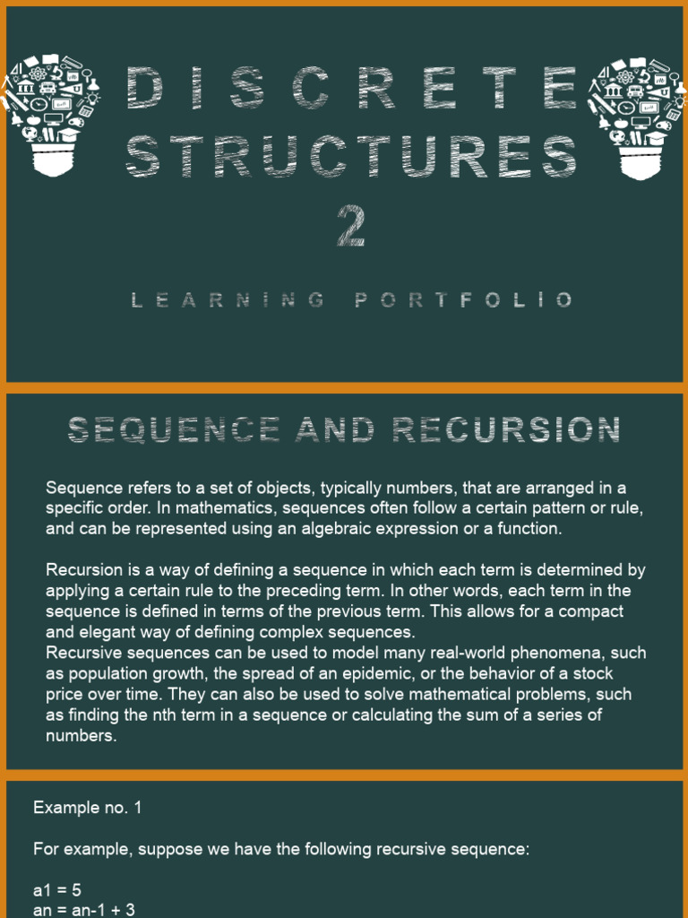 Damot_Jomar_Discrete_Structure | PDF | Sequence | Recursion