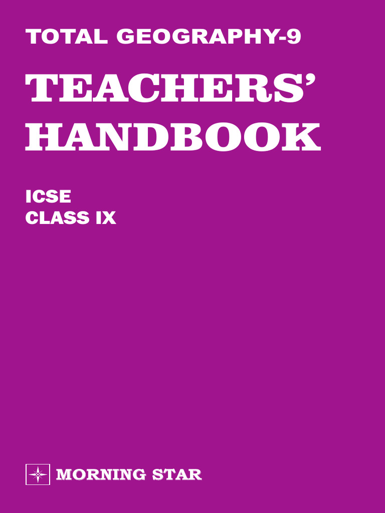 TEACHERS' HANDBOOK - TOTAL GEOGRAPHY - 9 | PDF