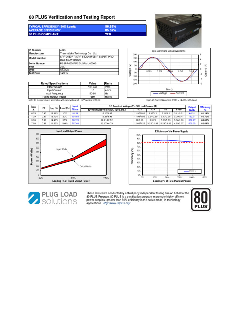 Thermaltake Spr650ah3fsbr 3482 | PDF | Electricity | Electrical Engineering