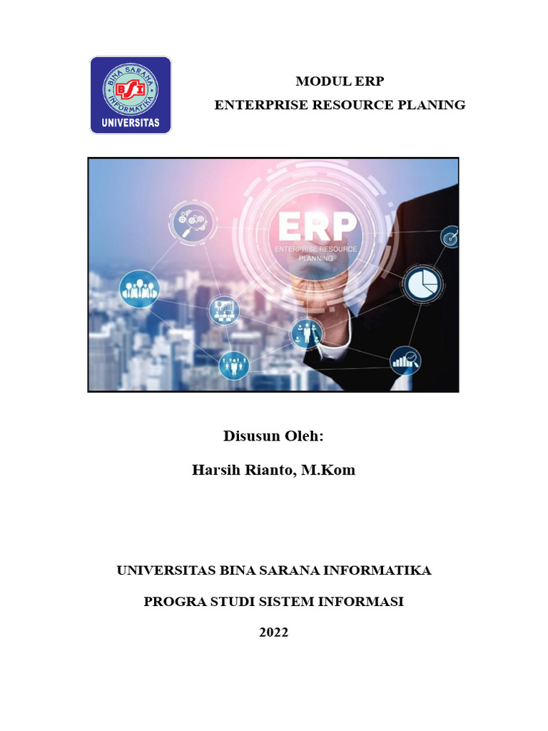 Modul Pembelajaran ERP untuk Mahasiswa | PDF
