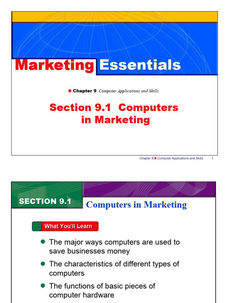 Marketing Essentials | PDF | Computer Hardware | Personal Computers