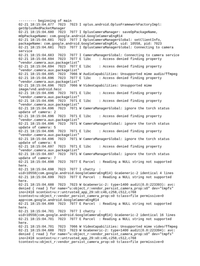 Log Cat 1676978104580 | PDF | Computer Engineering | Computer Science