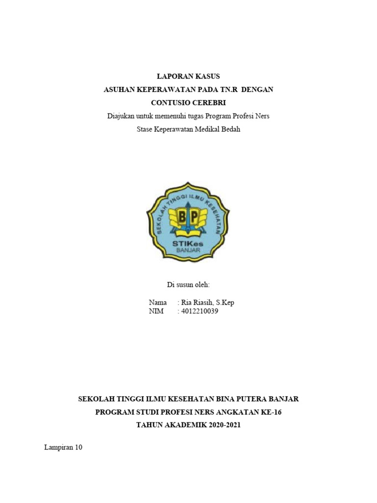 Asuhan Keperawatan Contusio Cerebri TN.R | PDF