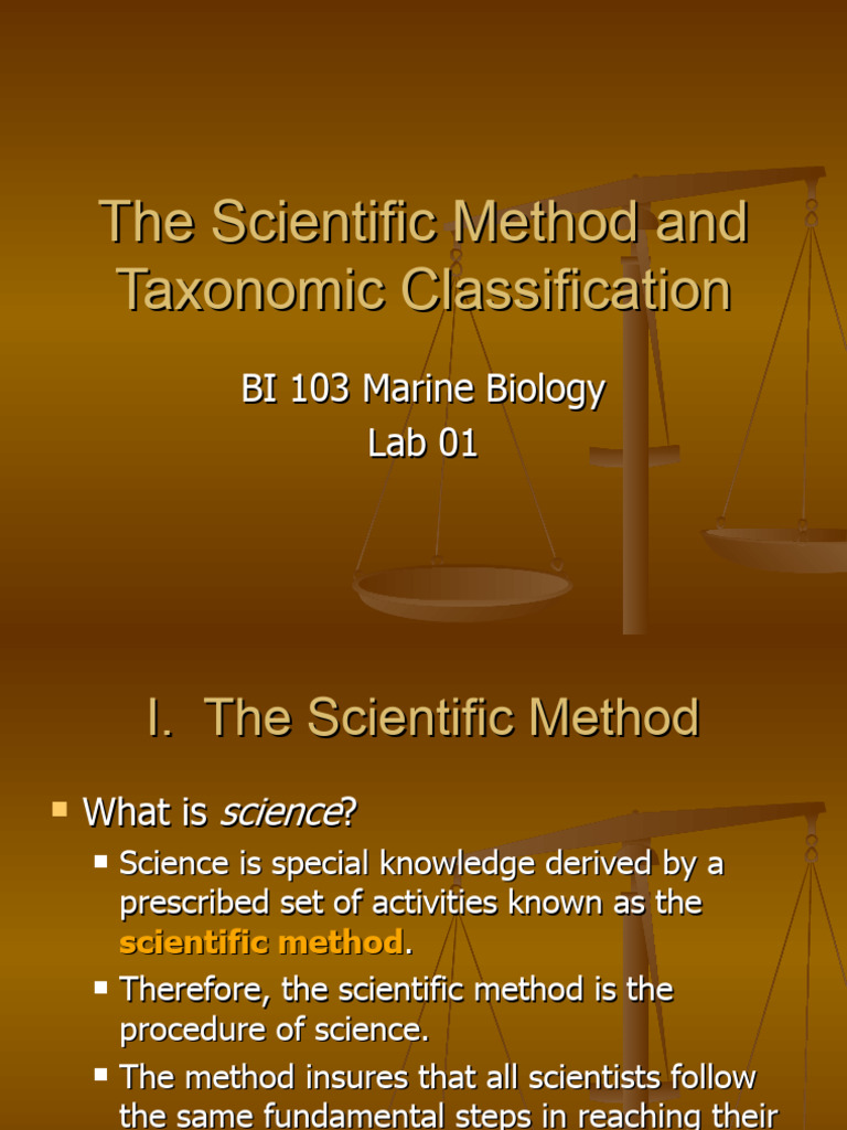 Scientific Method Taxonomic Classification | PDF
