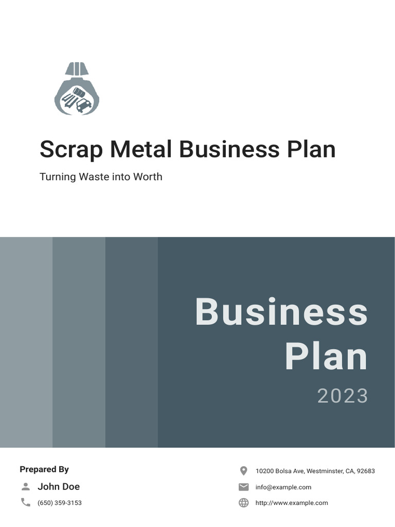 Scrap Metal Business Plan Example | Download Free PDF | Scrap | Marketing