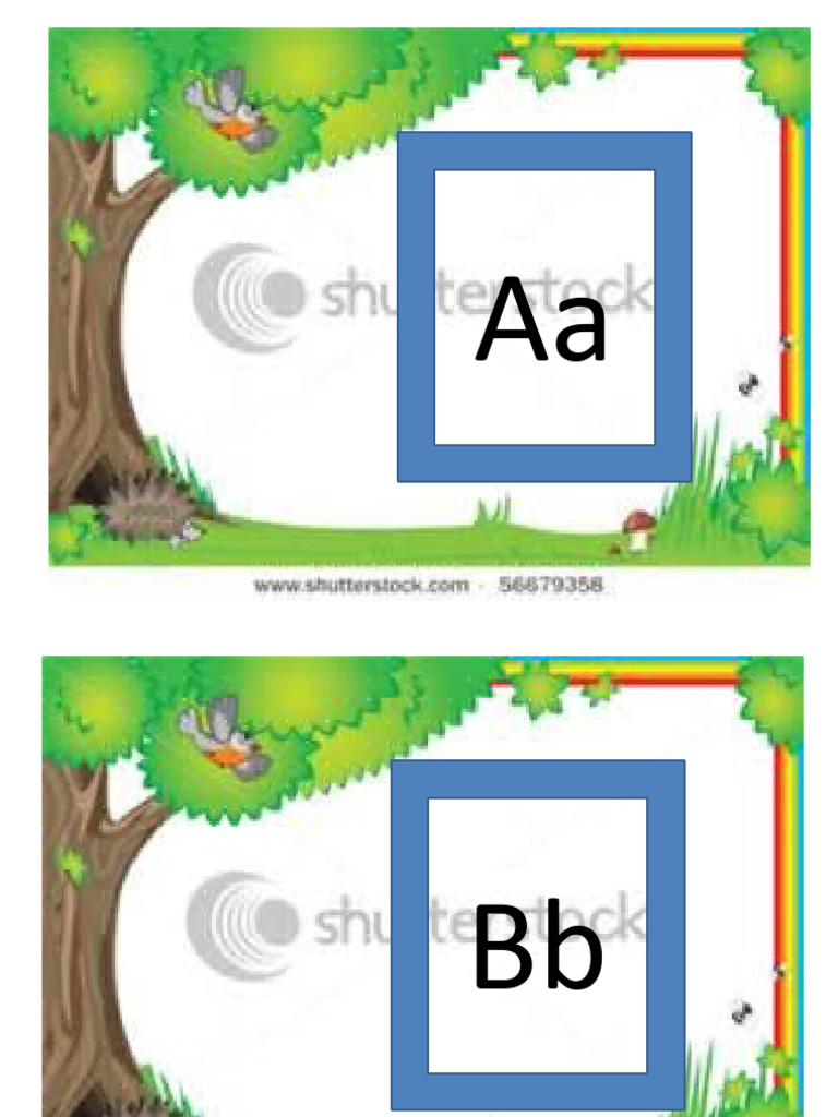 Alphabet Flash Card Powerpoint | PDF