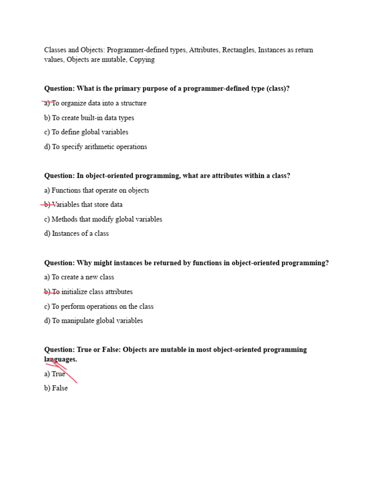 Classes and Objects | Download Free PDF | Class (Computer Programming) | Object Oriented Programming