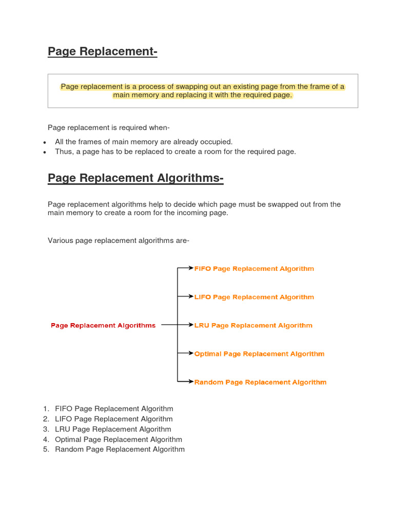 3.chap6 Page Replacement Policies | PDF