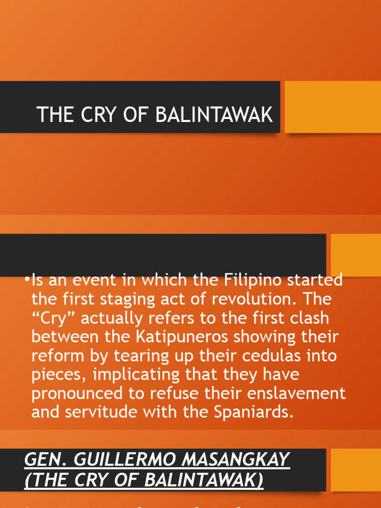 The Cry of Balintawak: Revolution's Start | PDF | Metro Manila ...
