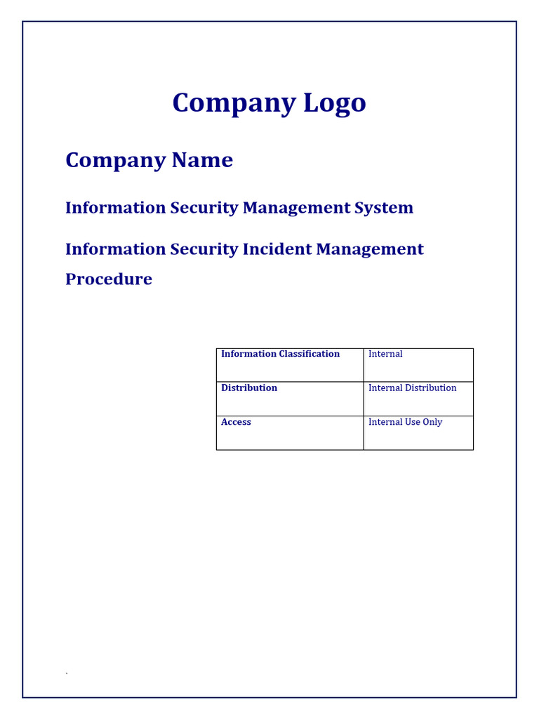 Incident Management Procedure Overview | PDF | Information Security ...