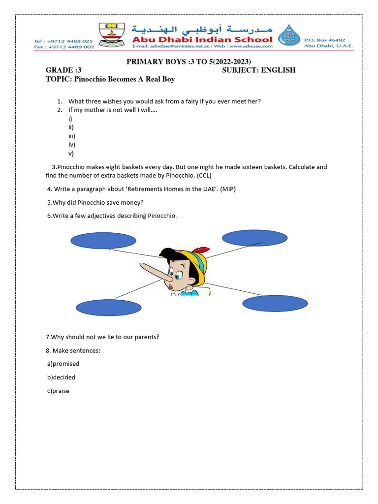 Pinocchio Pdf