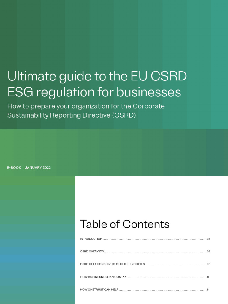 OT-ultimate-guide-CSRD-ESG Ebook | PDF | Sustainability | Economies