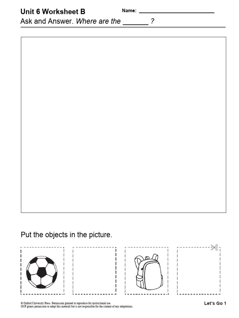Unit 6 Worksheet B: Ask & Answer Activities | PDF
