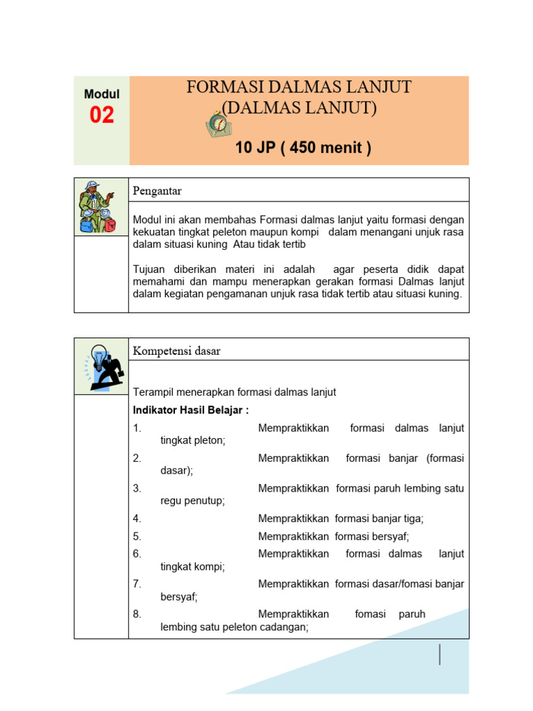 Modul 2 Formasi Dalmas Lanjut | PDF