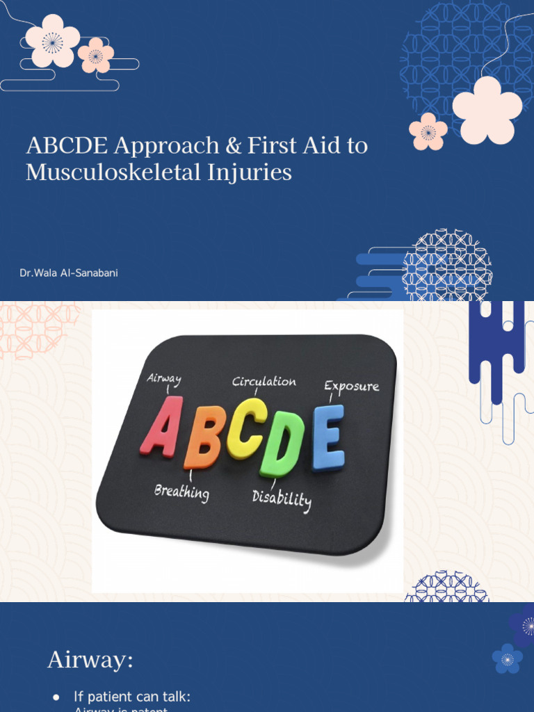 Lecture 5 | PDF | Injury | First Aid